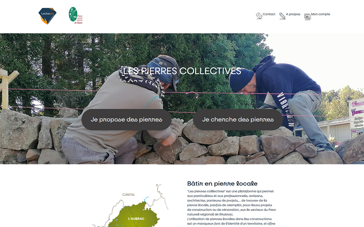 L’appli "Les pierres collectives", le bon coin de la pierre locale ...